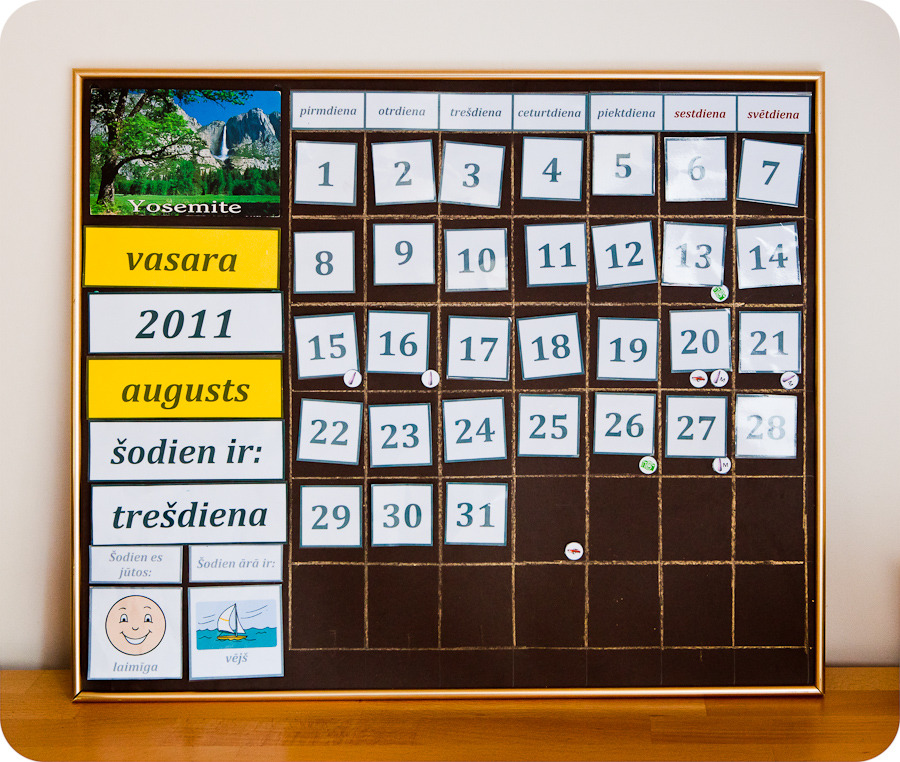 1. septembris un kalendārs – Mammas smaids